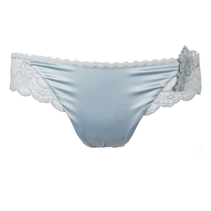 Annebra กางเกงใน ทรงบิกีนี่ ผ้าลูกไม้ Bikini Panty รุ่น AU3-779 สีฟ้าอ่อน , สีม่วงเทา | Lazada.co.th