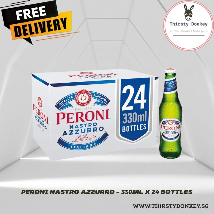 Peroni Nastro Azzurro - 330ml x 24 bottles (BBD: 10/2025) | Lazada ...