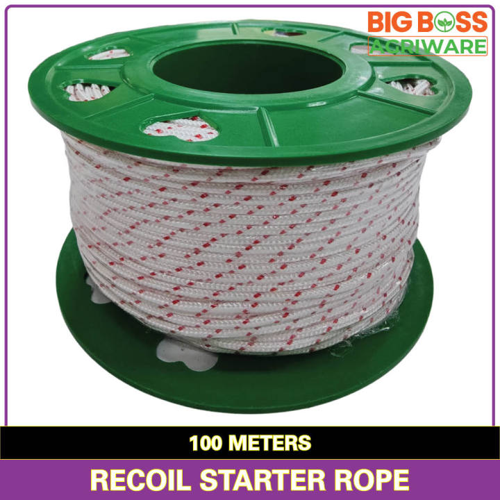 BBA Nylon Rope for Starter Recoil (1 Reel - 100 Meters) for Grass ...