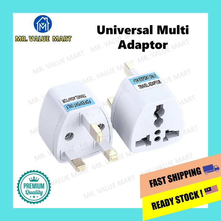 3-Pin Universal Adapter Plug Travel Adaptor Converter Socket | Lazada