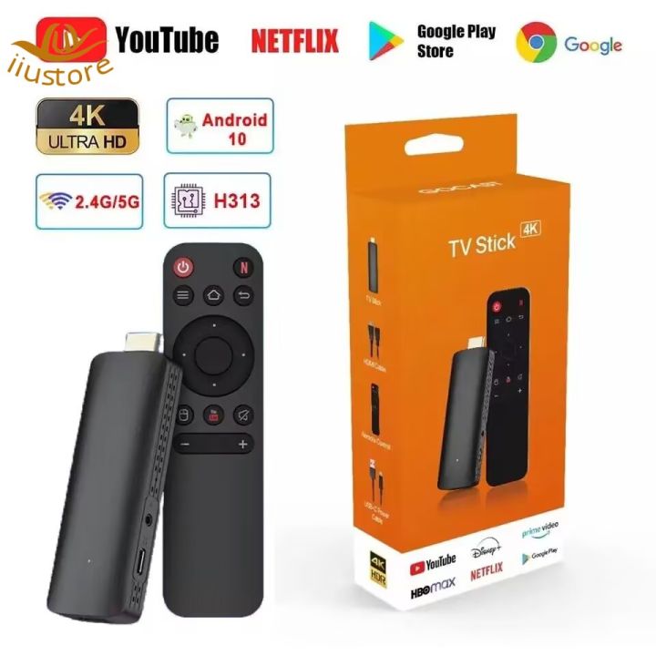 Android 10 TV Stick Smart Tv HDR Set Top OS Smart TV Sticks Network ...