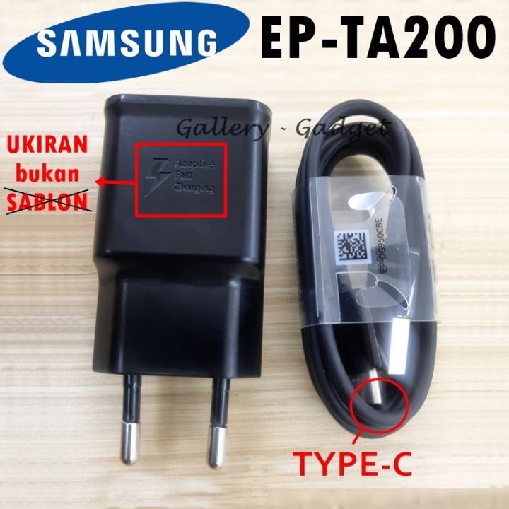 Samsung Fast Charge EP-TA200 Charger Samsung Original 100% Travel Adapter USB Type-C Cable for ...