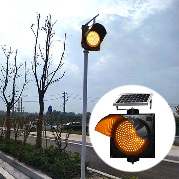Wireless Solar Traffic Light Security Led Traffic Solar Powered Blinker ...