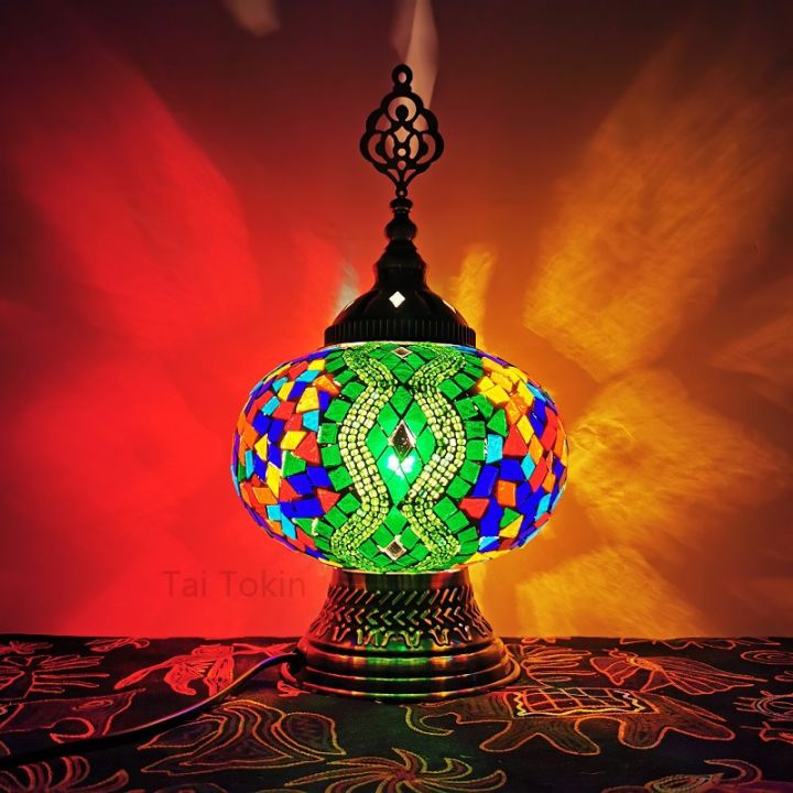 Turkish Mosaic Table Lamp Vintage Art Decor Turkey Style Lights ...