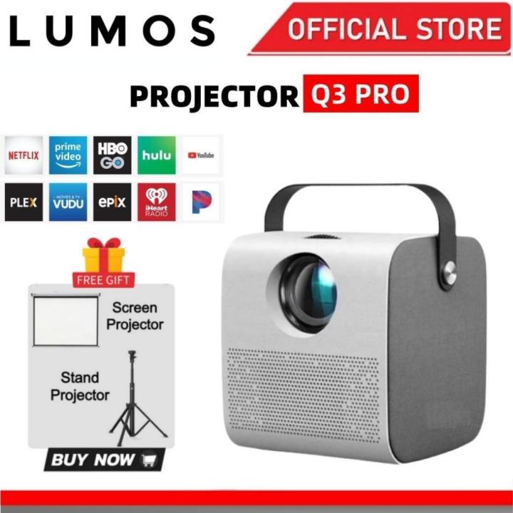 Lumos Projector Q3 Pro Projector Full HD 4K HDMI Wi-Fi Bluetooth Netflix YouTube Android ...