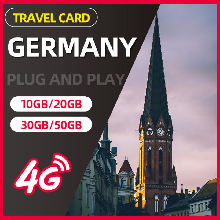 Europe Germany Travel Card 5G/4G EU 35 Countries UK, France, Germany ...