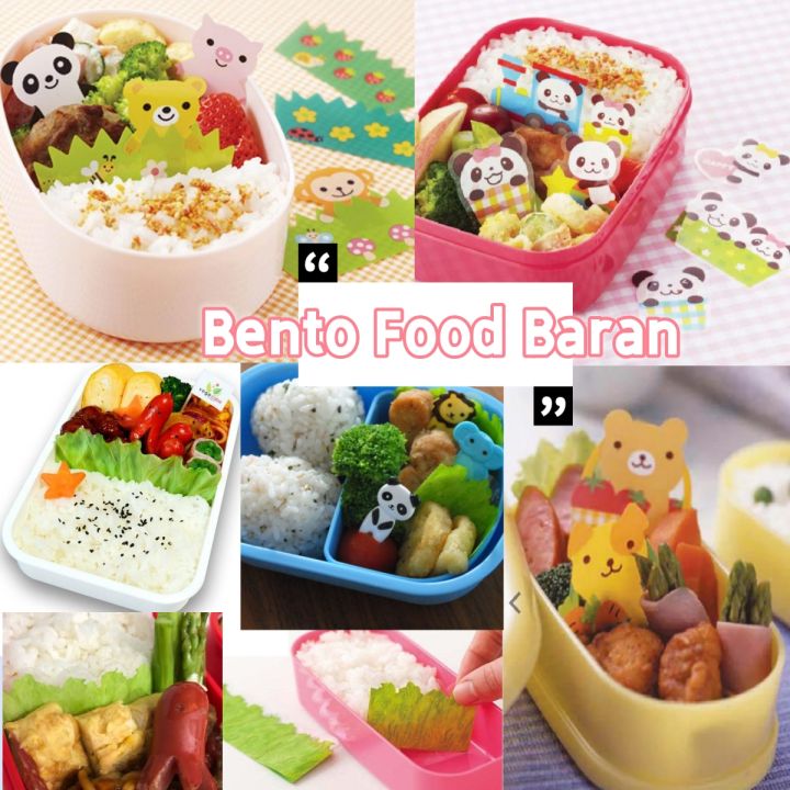[Reuseable] Bento Dish Divider Slip Bento Decoration Paper Bento Food ...