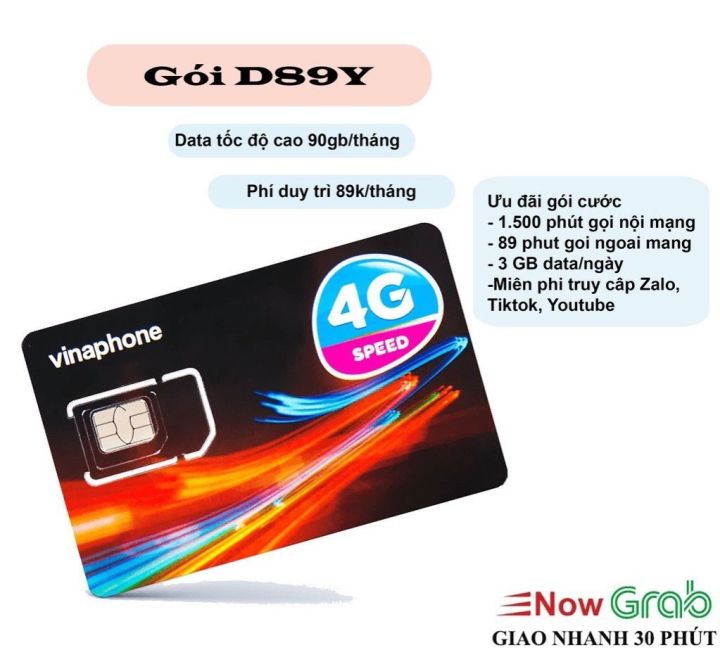 Sim 4G D89y 3GB / ngày trọn gói 16 tháng, free tiktok youtube, dùng cho ...