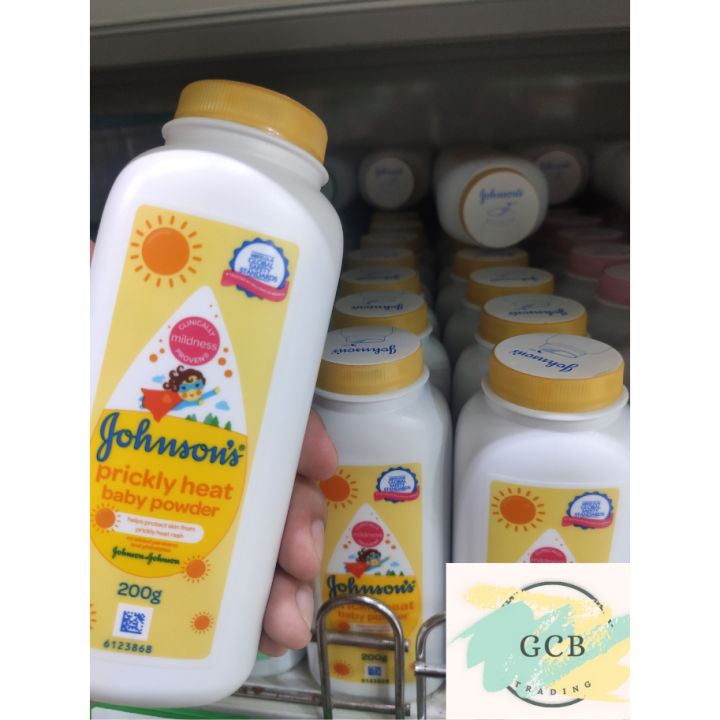【COD】 Johnson's Prickly Heat Baby Powder 200g - Expiration 2025 Limited ...