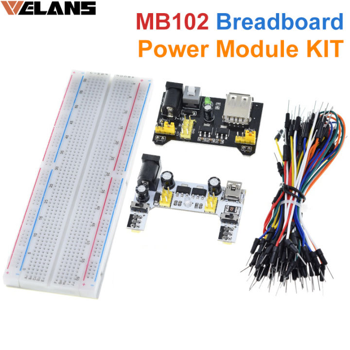 NEW 3.3V/5V MB-102 MB102 Breadboard power module+MB-102 830 points ... NEW 3.3V/5V MB-102 MB102 Breadboard power module+MB-102 830 points ...