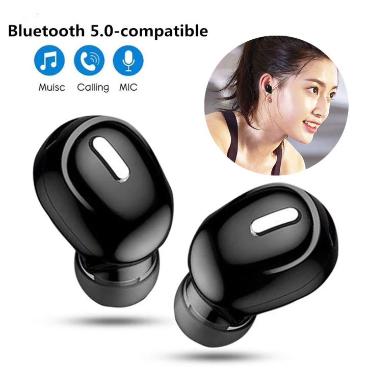 Mini In-Ear Wireless Bluetooth Earphone Single-Ear Earbuds Bluetooth ...
