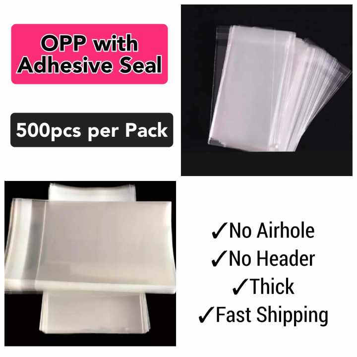 Bulk 500pcs per Set Self Adhesive OPP Plastic Clear Packaging Bags Fast ...