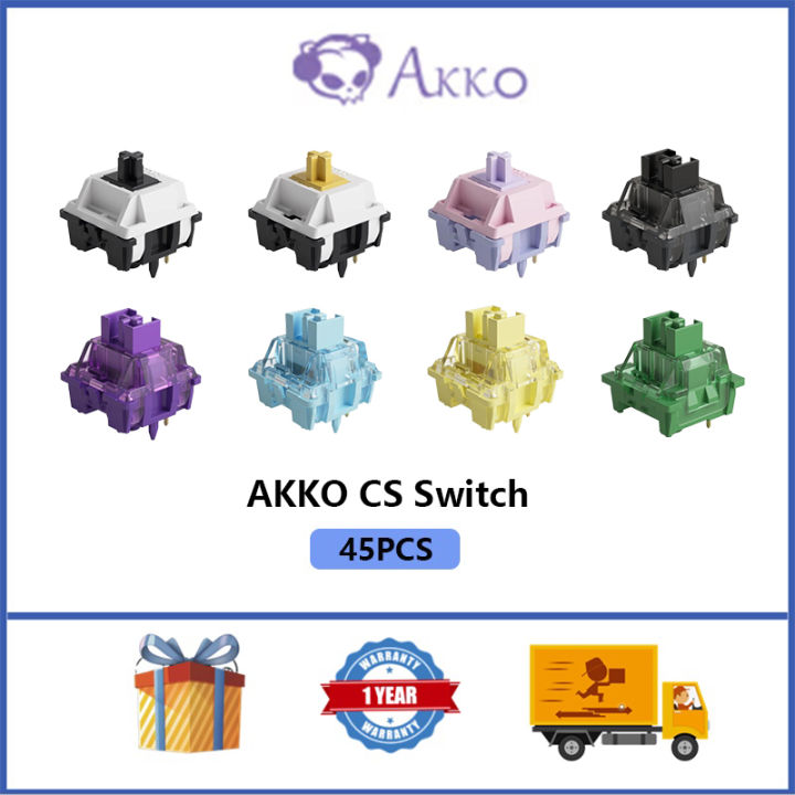 Akko V3 Pro Cream Yellow/V3 Pro Cream Blue Switch 5 Pin 50gf Linear ...