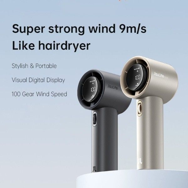 Handheld Fan Portable Bladeless Mini Fan Recharable 120 Level ...