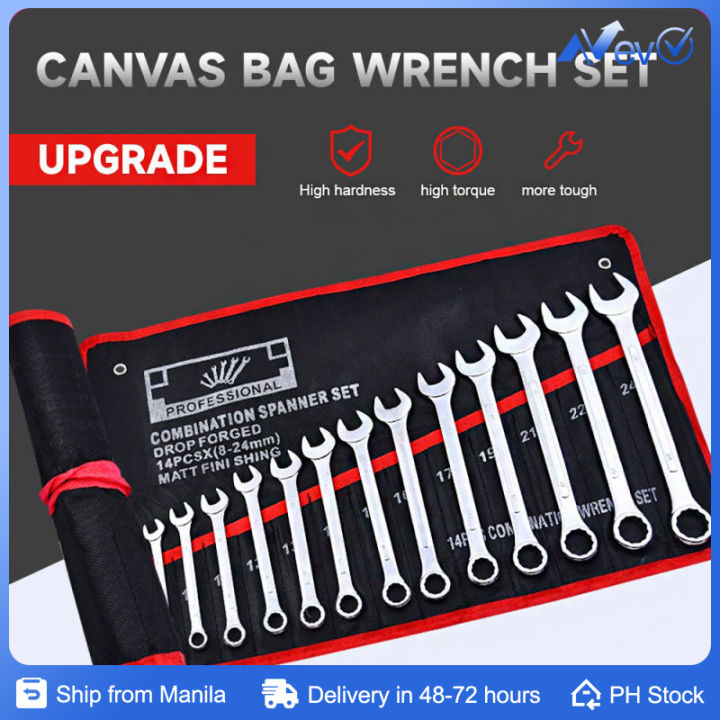 Dual-Purpose Plum Wrench Set Tools Combination Wrench Set 8 to 24mm ...