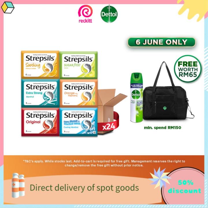 effective Strepsils Carton Deal (6's x 24) | Lazada