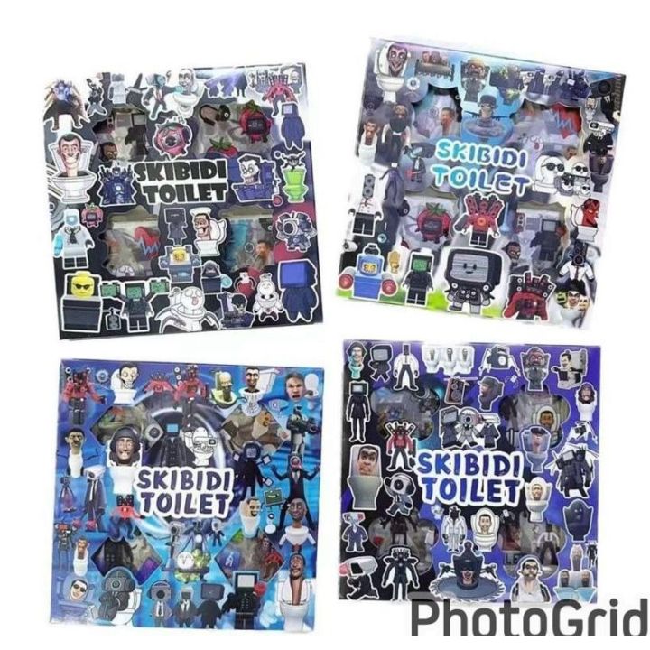 Sticker Viral Skibidi Toilet Stiker Lucu Mainan Anak Label Hp Buku ...
