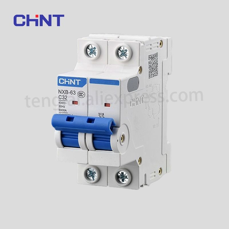 Chint Chnt 2P Miniature Circuit Breaker Type C NXB 63 AC 380V 400V Air Switch | Lazada.co.th