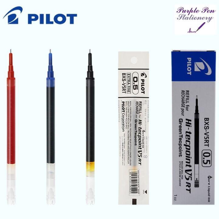 Pilot Refill For Hi-Tecpoint V5RT V7RT Gel Refills Black Blue Red 0.5 ...