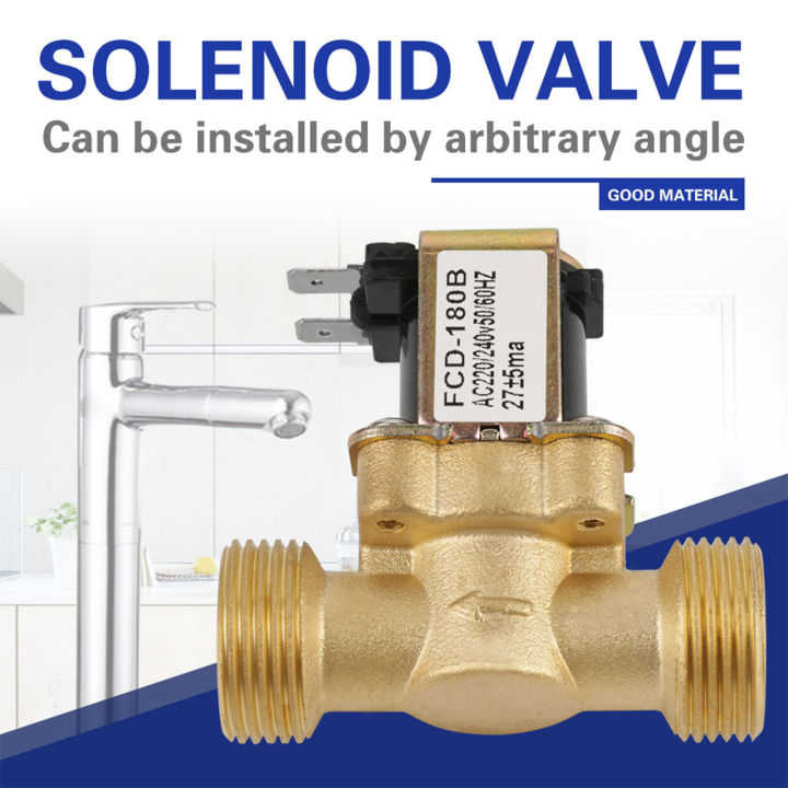 2 Way Water Inlet Normal Closed Electric Solenoid Valve G3/4 2 Way ...