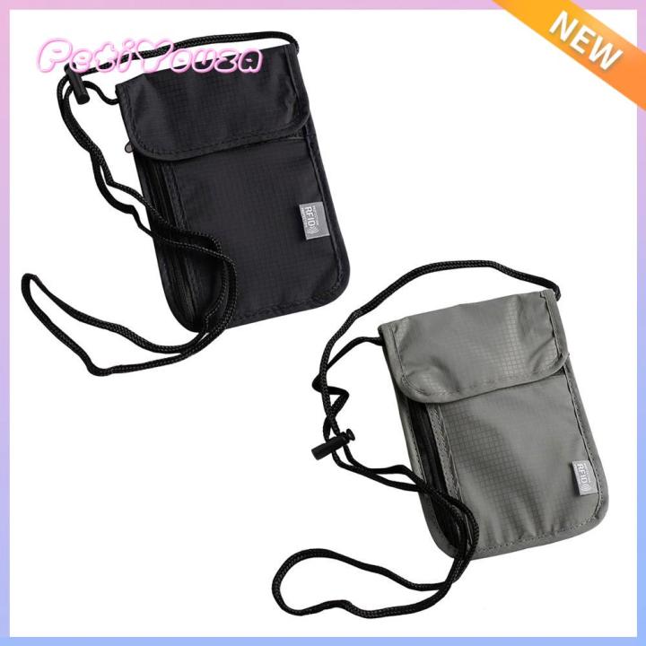 【COD】1x ไนลอนทำจากไนลอน กระเป๋าใส่หนังสือเดินทาง RFID ใช้งานได้หลากหลาย ...