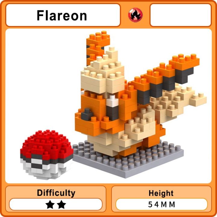 20 Style Pokemon Cartoon Building Blocks Toy Kids DIY Nano Mini Legoe ...