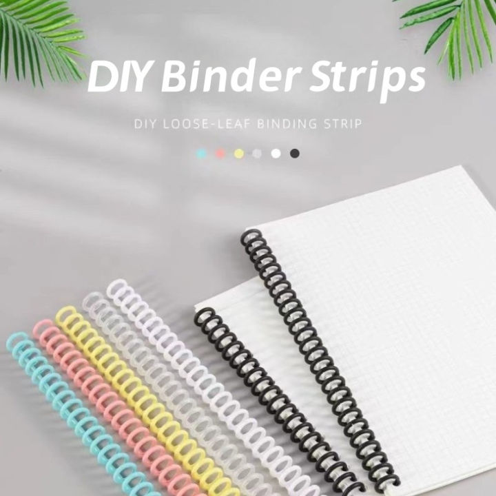 30 Holes Loose-Leaf Plastic Binding Ring DIY Notebook Binding Spiral ...