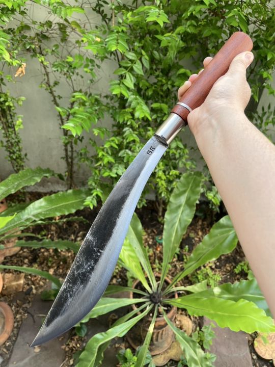 มีดเหน็บ E-Nep เหน็บงาช้าง Machete มาเชเต้ Kukri มีดเดินป่า Camping Knife ใบ 11.5” ตีร้อนชุบแข็ง ...
