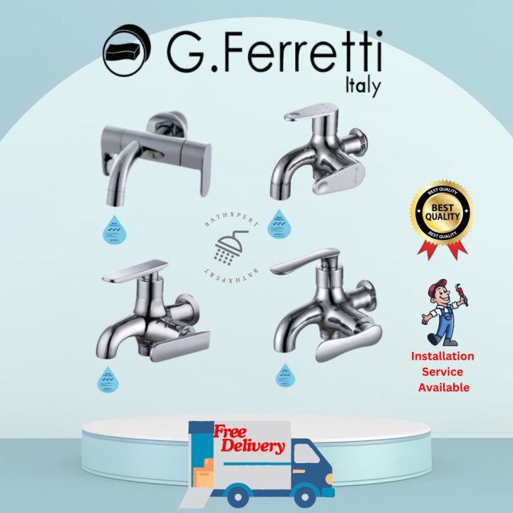 [PUB APPROVED] High Quality G.Ferretti 2Way Tap Brass Chrome | Lazada ...