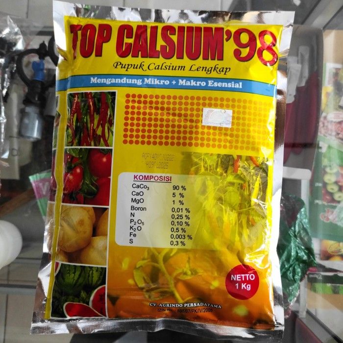 Top Calsium 98 Pupuk Calsium Lengkap Mengandung Mikro dan Makro 1kg ...