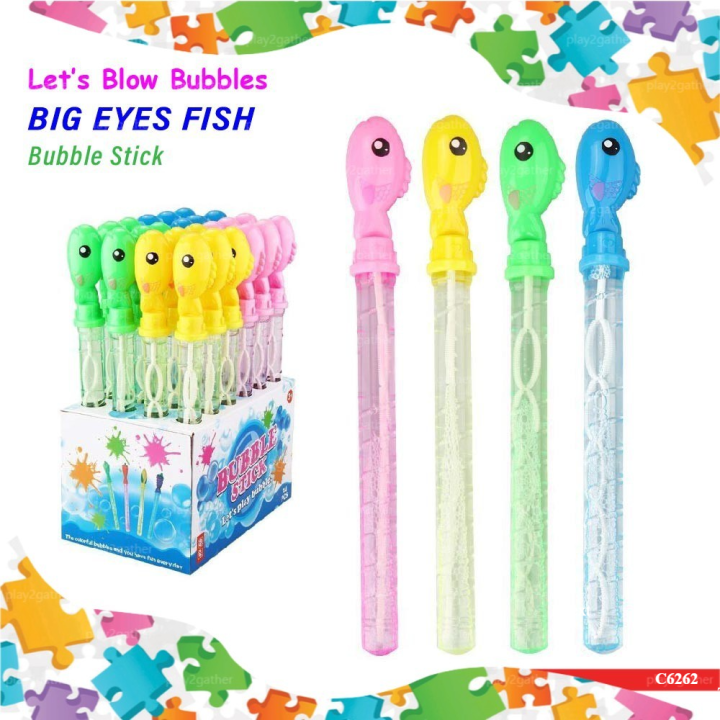 CUTE SHARK / Big Eyes Fish 4pcs Set Bubble Stick 266-107 Bubble Stick ...