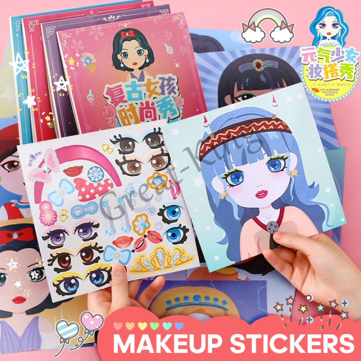 Princess Dressup Stickers Cartoon Children Stickers Paste Stickers Book ...