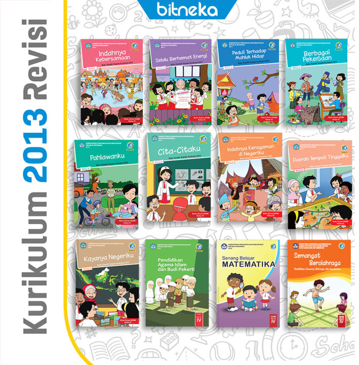 Buku Teks Tematik SD/MI Kelas 4 Kurikulum 2013 Revisi Terbaru - DIKBUD | Lazada Indonesia