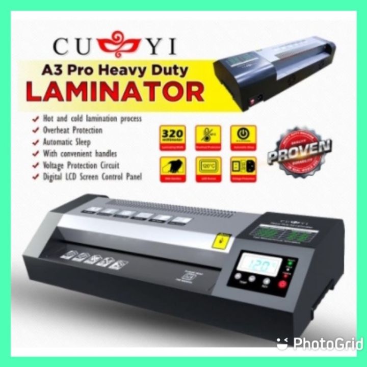 Cod Cuyi Laminator Machine A3 Size Heavy Duty Digital Lazada Ph