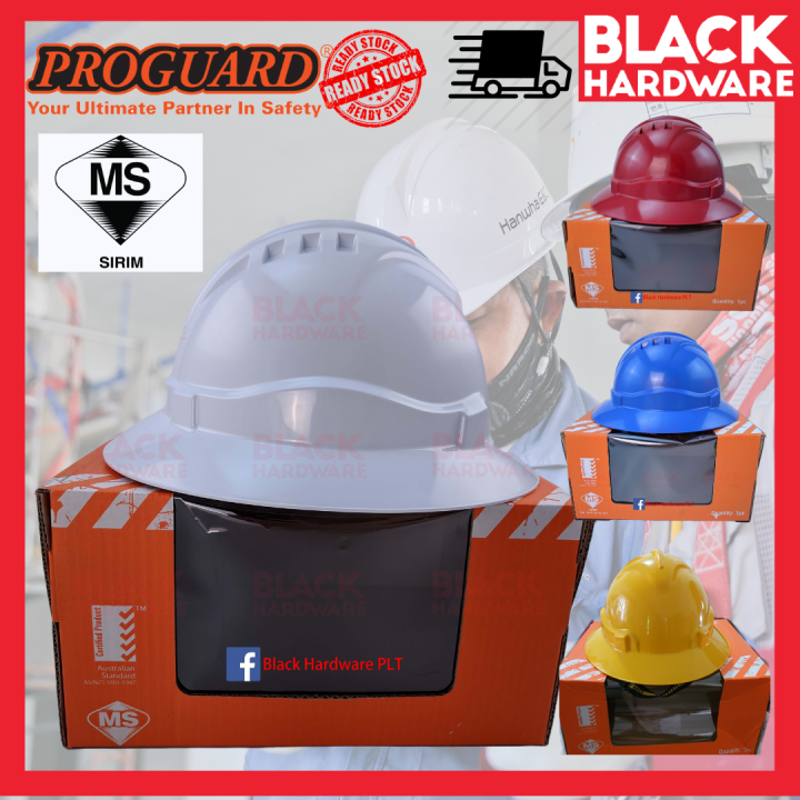 Black Hardware Proguard Advanrim Full Brim Head Impact ProtectIVE ...
