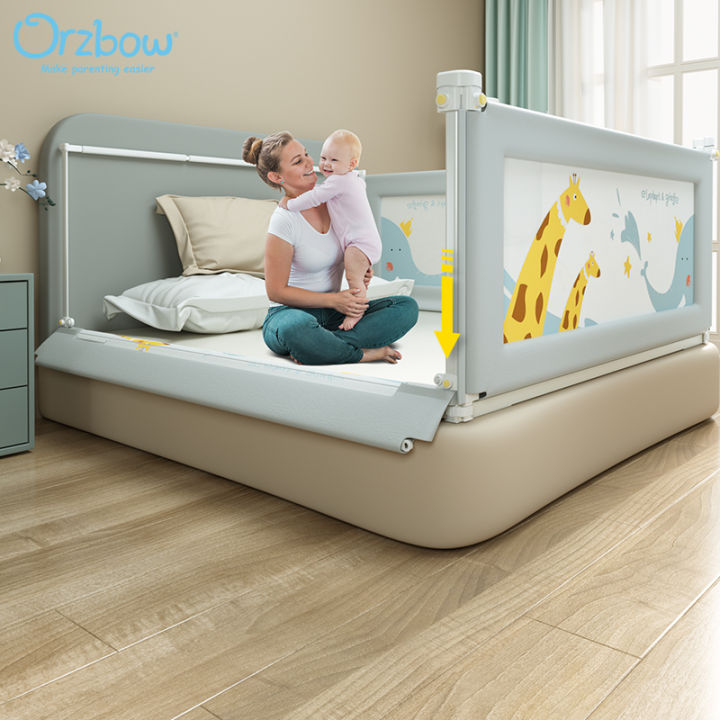 Orzbow Baby Safety Bed Guard Bed Fence Anti-falling Bed Rail for Kids ...