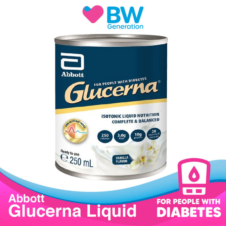 [Carton of 24] Abbott – Glucerna Liquid (Vanilla flavour, 250ml ...