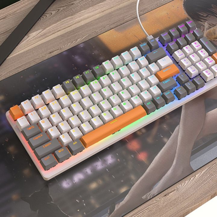 (MVFR) ZIYOULANG Mechanical Keyboard 100 Keys 98% Layout Mechanical ...