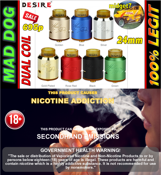 Desire Mad Dog RDA 24mm | Lazada PH