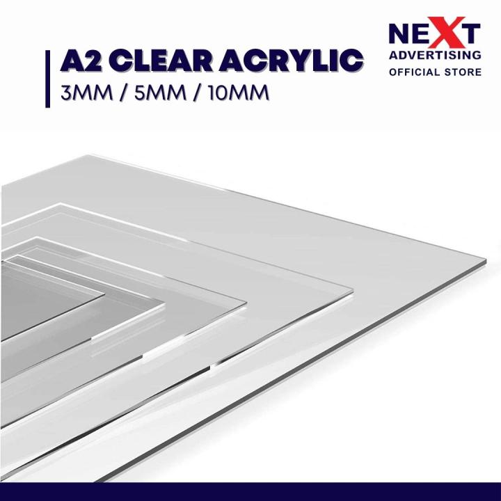 A4 Clear/Transparent Acrylic Sheet Sheet (3mm, 5mm,10mm) | Lazada