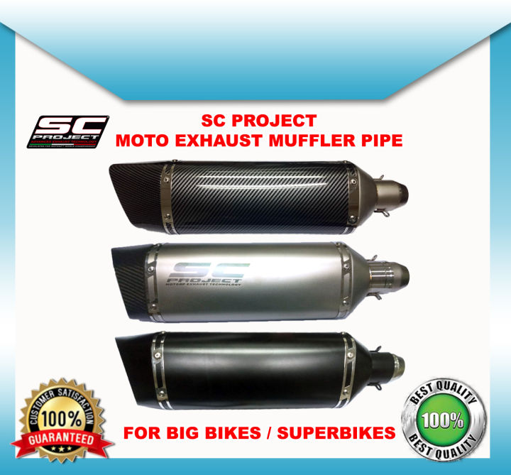 SC Project - Moto Exhaust Muffler ( 38-51mm Inlet ) | Lazada PH