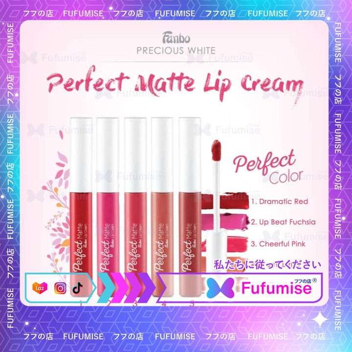 FANBO Perfect Matte Lip Cream 5.8mL | lipcream mate fanbo (BPOM ...