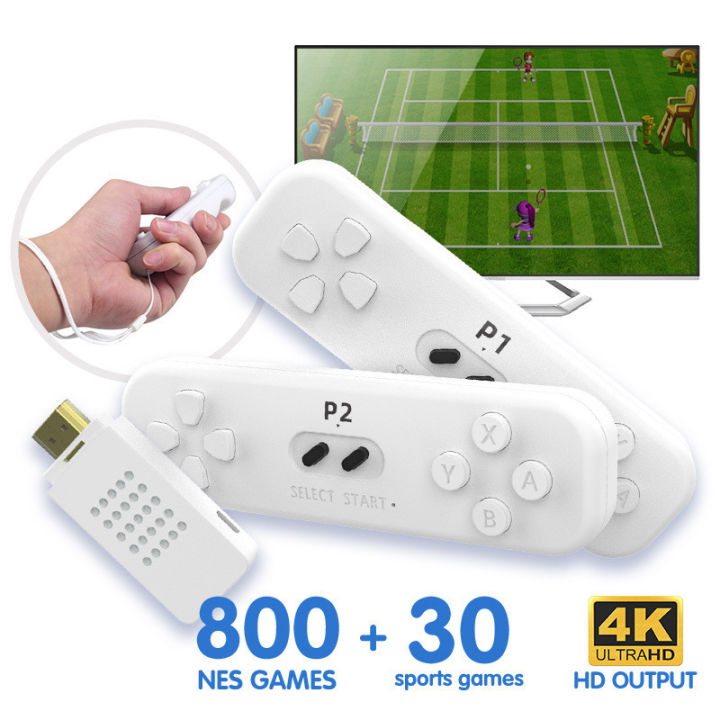 Y2 Game Console Interactive Somatosensory Wireless Game Console Classic Mini High-definition Two ...