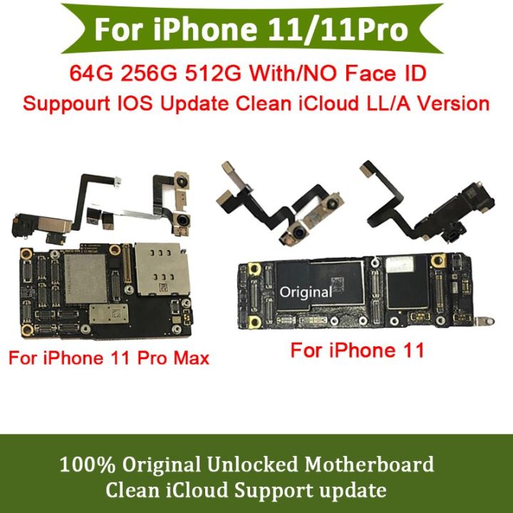 100%Original Unlocked Motherboard For 11 Pro Max Logic Main Board With ...