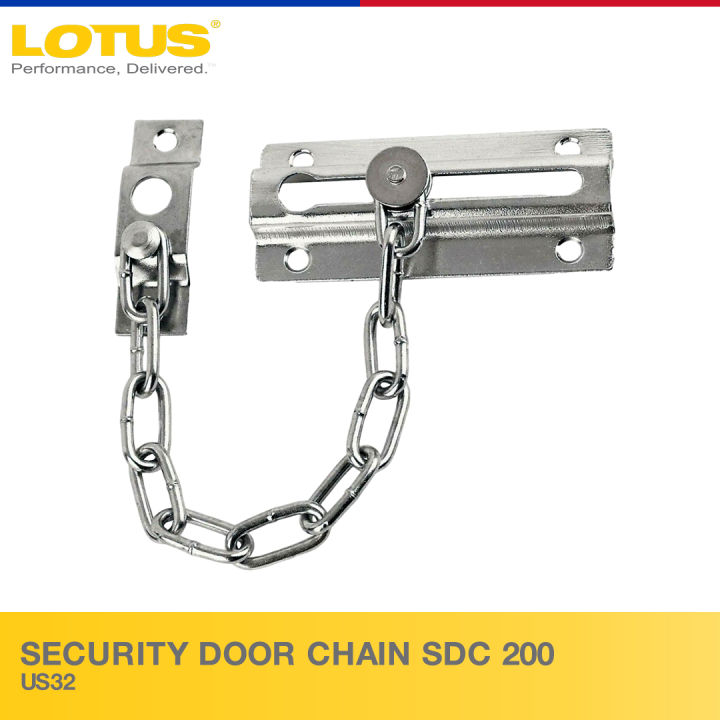 Lotus Security Door Chain SDC 200 US32 | Door Guard SDG 100 US32 - Door ...