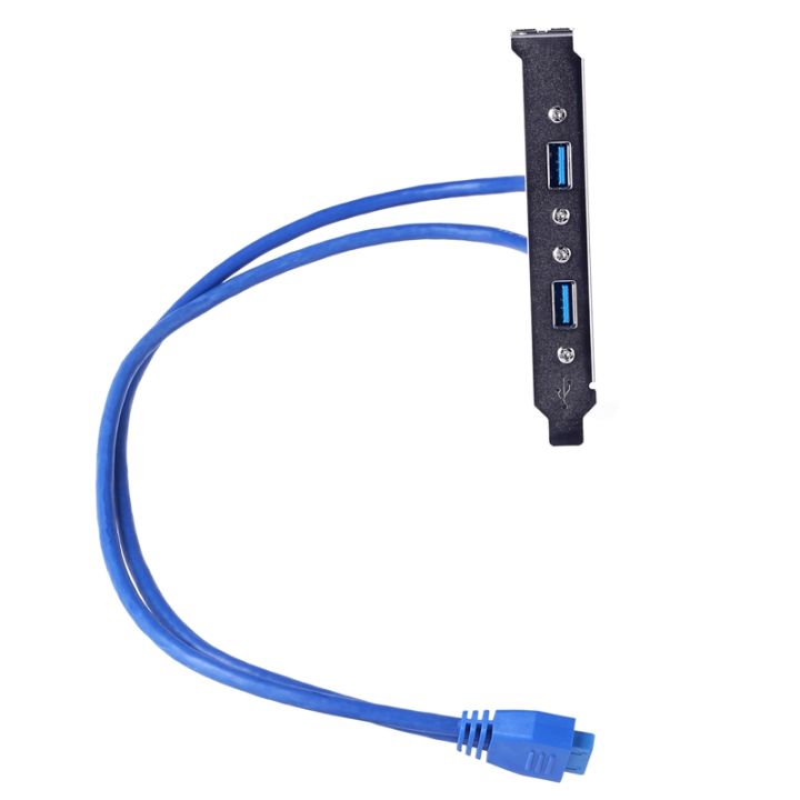 20-Pin to USB 3.0 Dual Port Cable Header, Extend Your USB 3.0 Port on ...