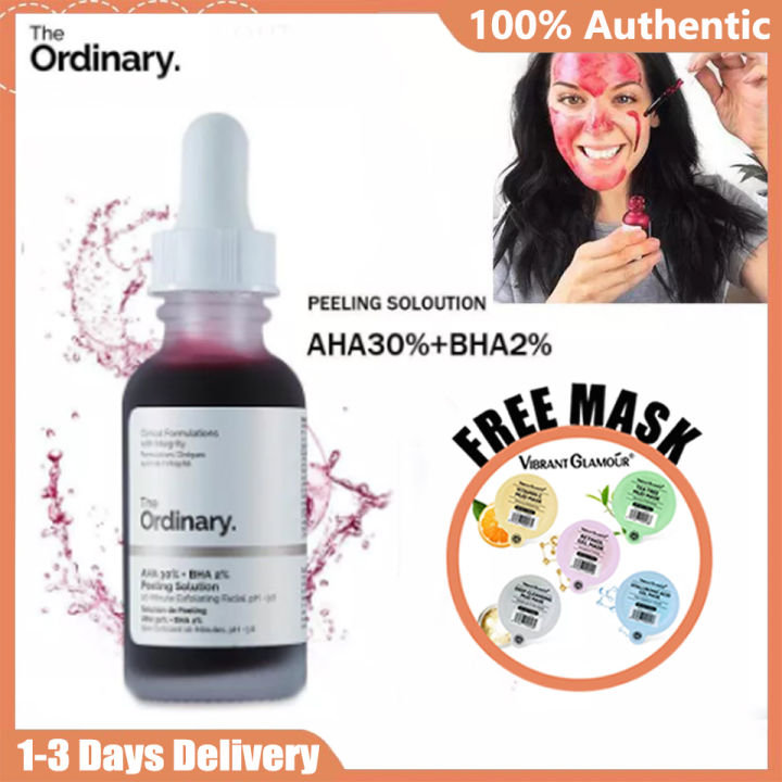 The Ordinary AHA 30% + BHA 2% Peeling Solution Skin Care10mins ...