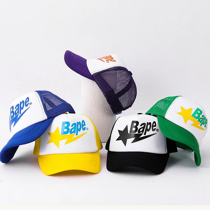 BAPE STA CAP TRUCKER CAP NET CAP TRENDEE | Lazada PH