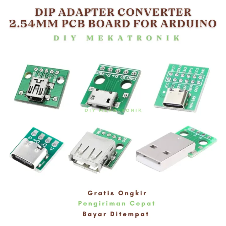 USB Type B Mini Type B Micro Type A Female Type A Male Type C Adapter ...