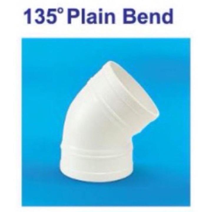 110mm 45 degree Upvc Plain Bend Upvc Elbow Pvc Pipe Fitting White 4" 100mm Upvc Bend 45° Elbow ...